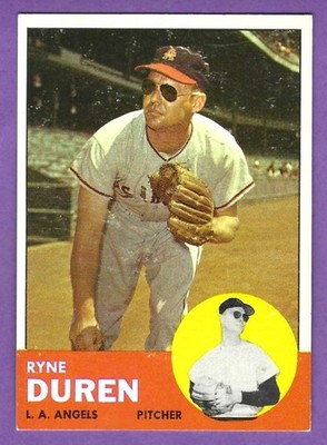 1963 Topps - #17 Ryne Duren - Los Angeles Angels - ExMt | eBay