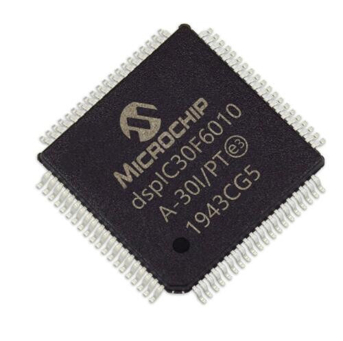 1PCS DSPIC30F6010A-30I/PT MCU 16-bit dsPIC RISC 144KB Flash 3.3V/5V 80 ...