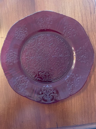 American Sweetheart Ruby Red Macbeth Evan’s Desert Plate (Rare) | eBay
