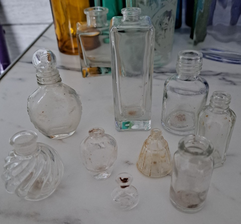 Large Collection Of 29 Various Vintage Glass Bottles | eBay UK