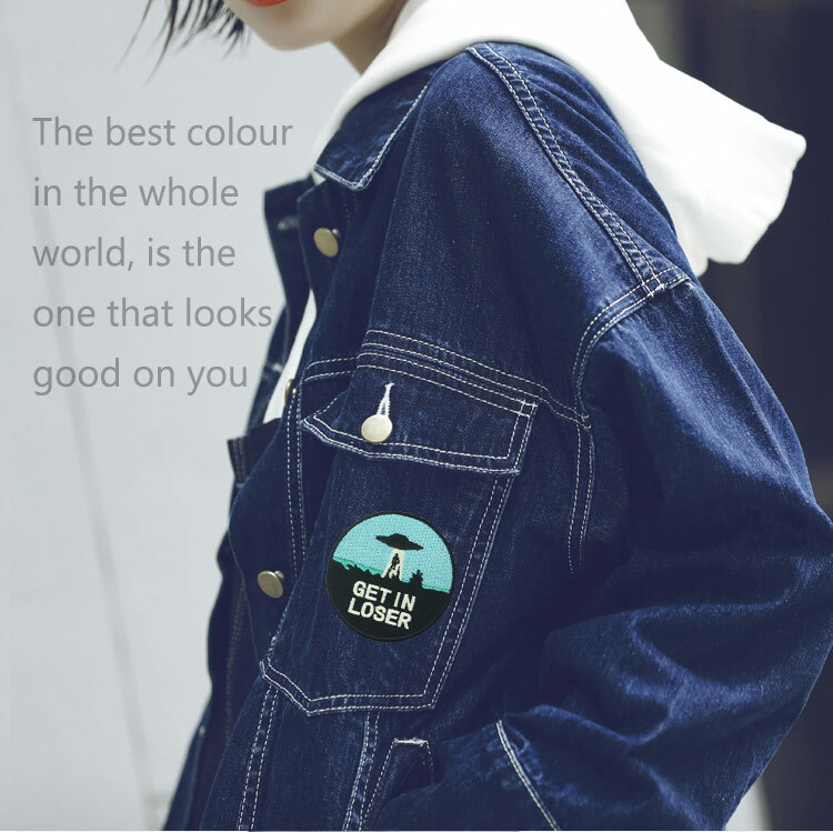 EMBROIDERED Iron On Patches appliques transfers Biker Patch Badges Get ...