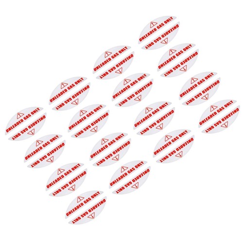 16 Sets (2 Stickers per Set) of Unleaded Gas Only Stickers for Auto ...