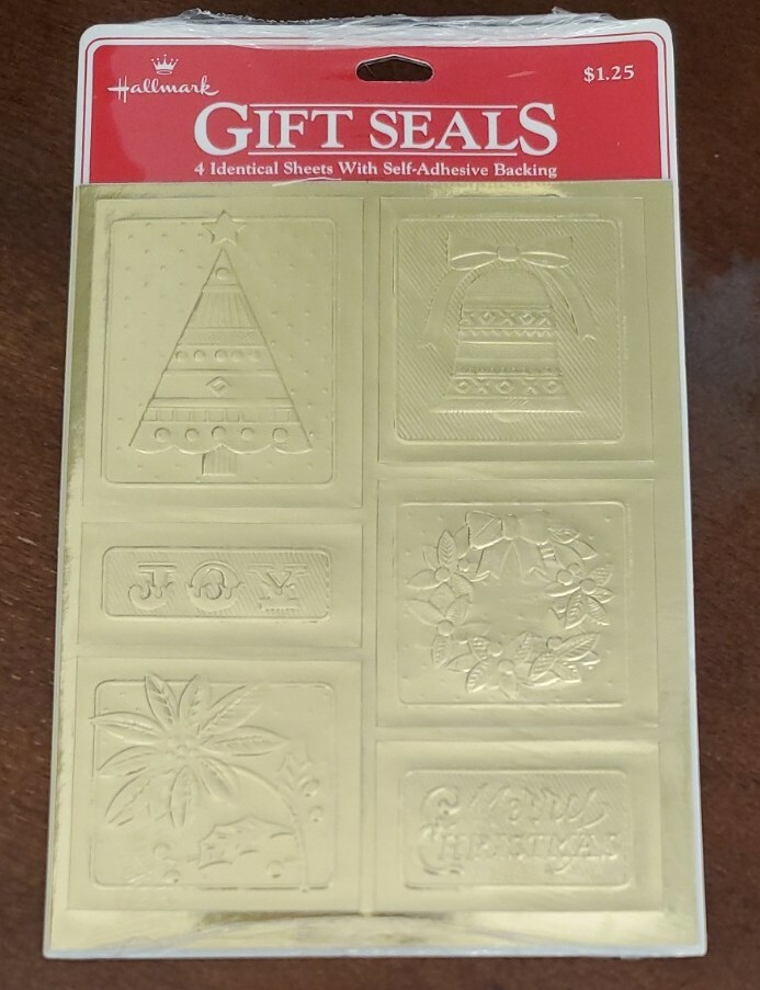 Vintage Hallmark Gift Seals, Christmas themed, NIP 4 sheets | eBay