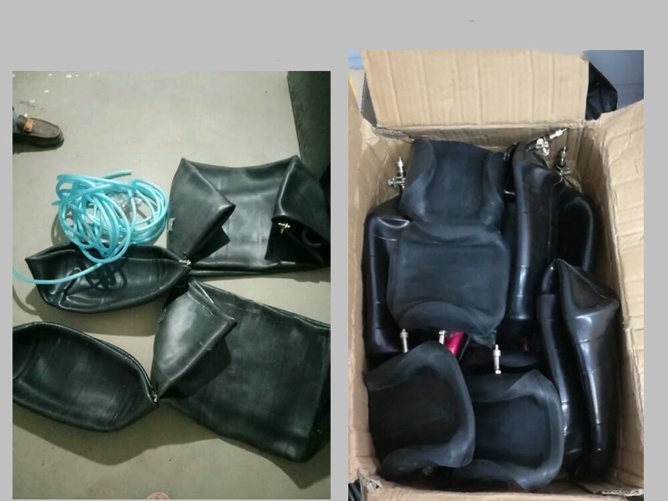 50 100-600mm Pipe Natural Rubber Drain Air Bag Inflatable Bung Stop ...