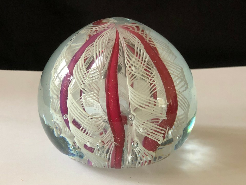 MCM Murano Magnum Fratelli Toso Zanfirico twisted filigrana paperweight ...
