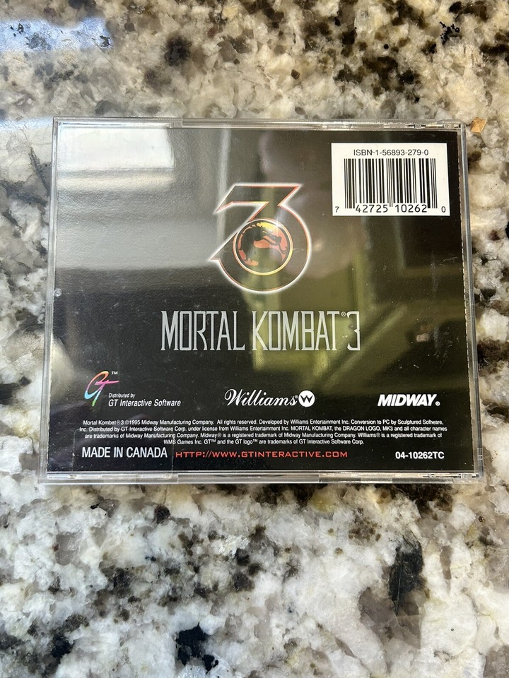 Mortal Kombat 3 (PC 1995) Midway CD-Rom Computer game | eBay