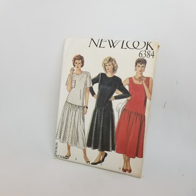 New Look Sewing Pattern 6384, Dress, Vintage, Sizes 8 - 18 | eBay