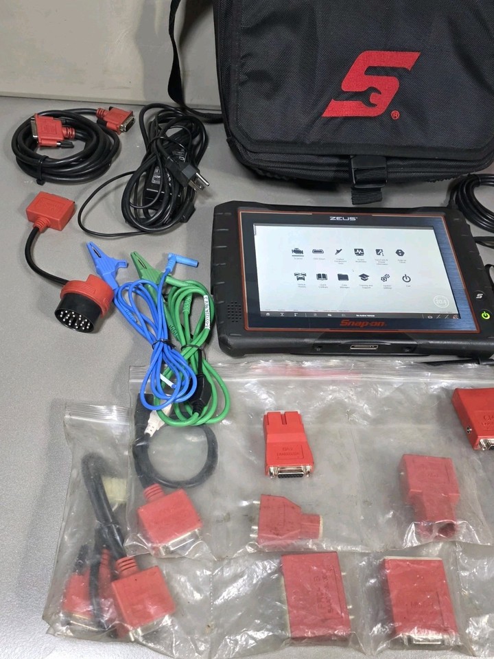 Snap On Zeus 20.4 EEMS342A Vehicle Scanner With Accessories 👍 | eBay