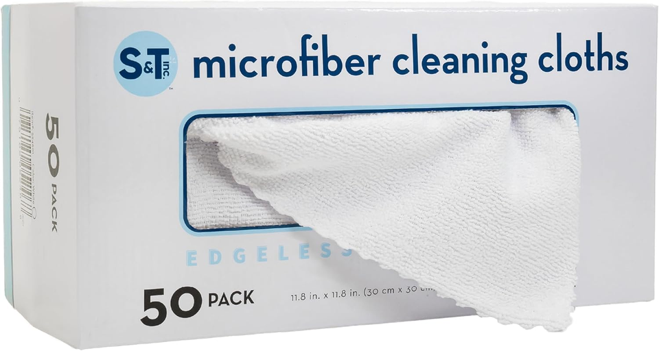 50 Pack Microfiber Cleaning Cloth with Box, Bulk Towels for Home ...
