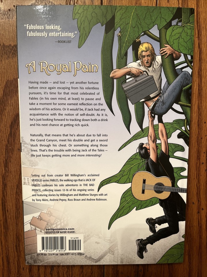 Jack Of Fables-Vol 3- The Bad Prince, Willingham, Vertigo, TPB, NEW, OOP. CCJJ 9781401218546| eBay