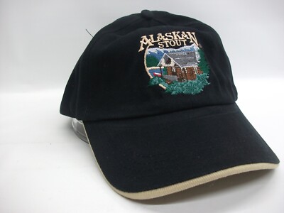 Alaskan Stout Hat Black Strapback Baseball Cap | eBay