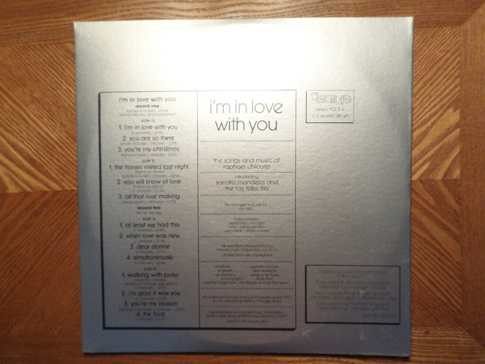 SEALED 2 LP RECORD/sandra mandella/RAY TABS TRIO/CHICOREL/I'M IN LOVE ...