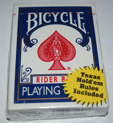 Bicycle Rider Back Poker 808 Single Deck Playing Cards Texas Hold'em ...