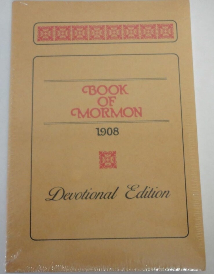 BOOK OF MORMON 1908 DEVOTIONAL EDITION (DEVOTIONAL EDITION) - JOSEPH ...