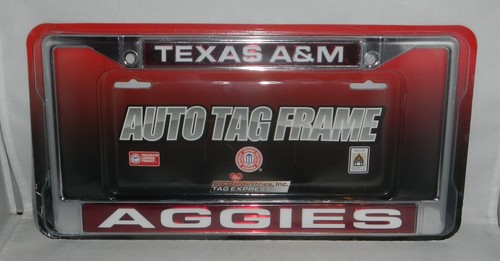 NEW Texas A&M University TAMU Aggies Logo Car Auto Metal License Plate ...