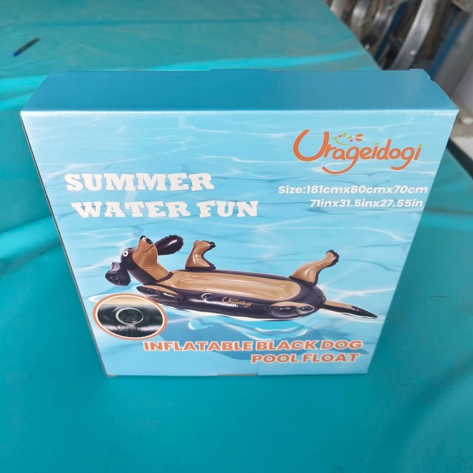 Water Swimming Toys Adult/Teens Inflatable Ride-on Dachshund Dog Pool ...