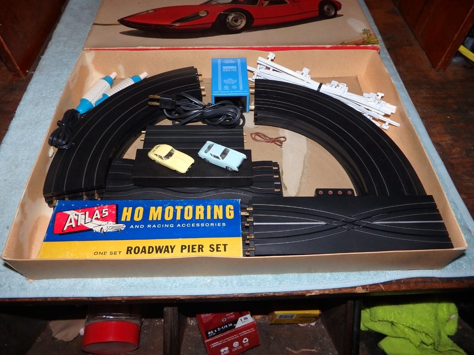 ATLAS Race CAR SET 1964 RACING HO Scale #1200 CHICANE | eBay