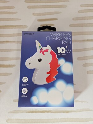 ByTech Unicorn Wireless QI Charger (Pink/White) | eBay