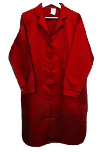 RED LAB COAT - FOOD INDUSTRY FOOD TRADE - womens small | eBay UK