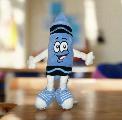 Crayola Experience Cornflower Light Blue Crayon Plush Stuffed Animal ...