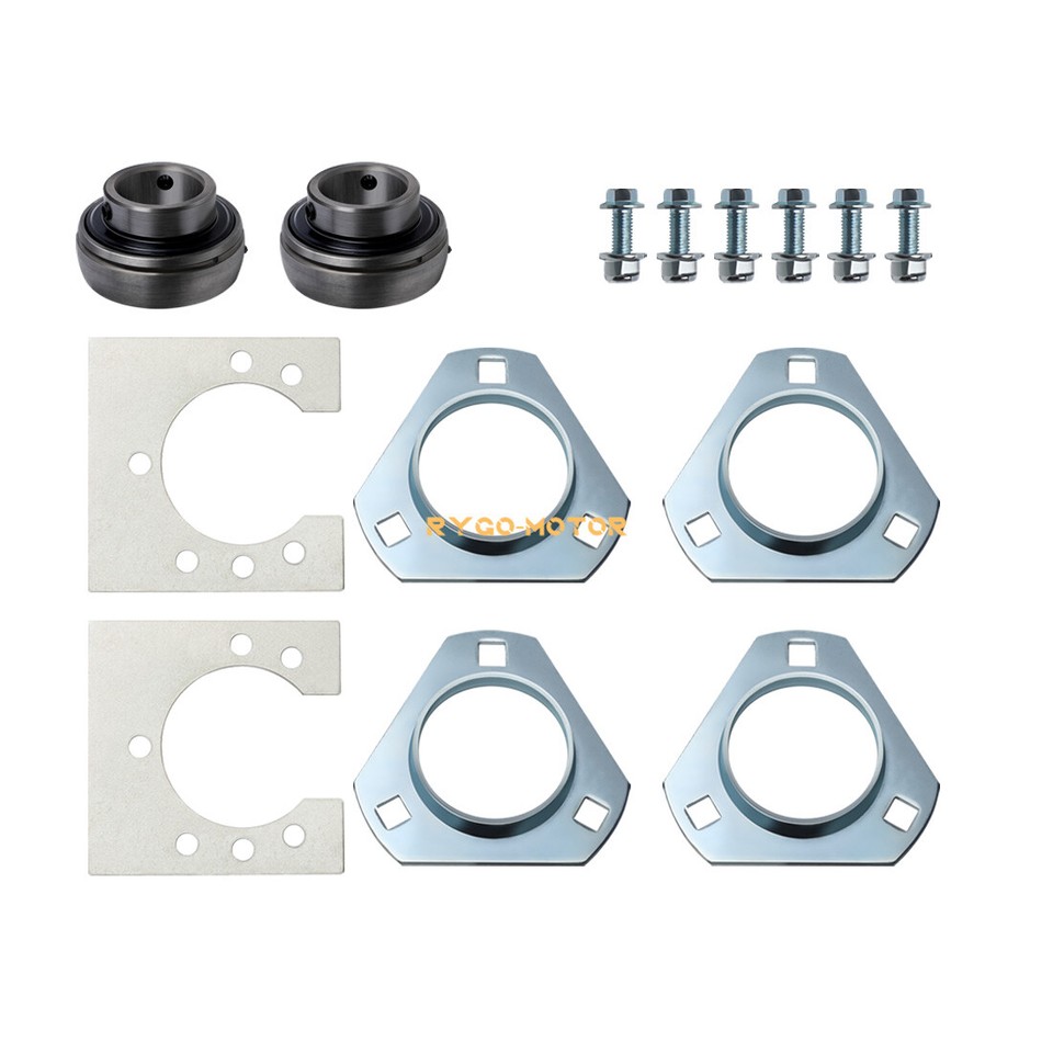 1" Go-Kart Live Axle Bearing Kit Bearing Kit (3-Hole) Kit Fit Go Kart ...
