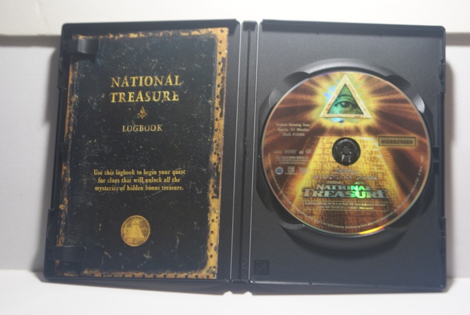 National Treasure DVD Nicolas Cage Super Sleuth Knights Templar Disney ...