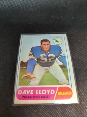 1968 Topps Dave Lloyd Philadelphia Eagles #84 | eBay