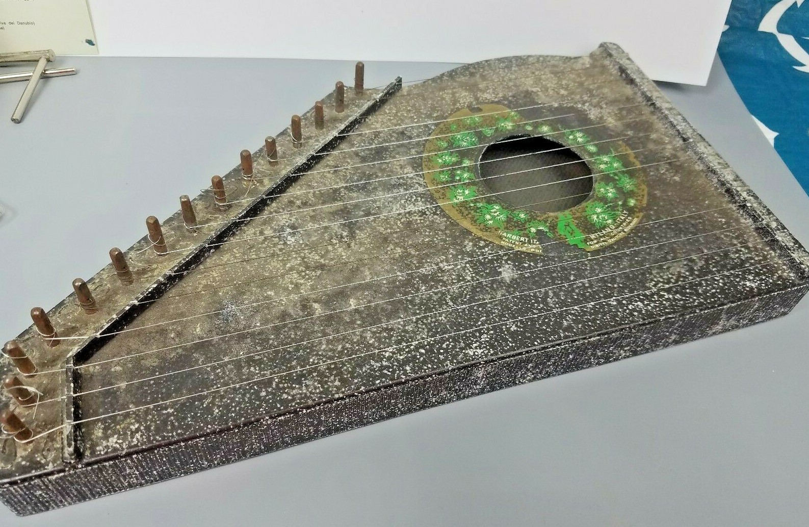 *Vintage Junior Zither La Cetra Magica Italy w/ Music Sheets +Extra ...