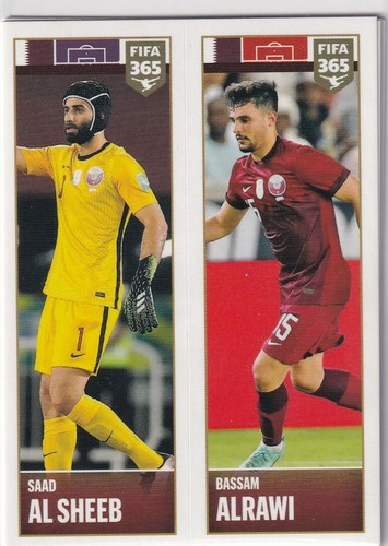 Panini Fifa 365 2022 Sticker Numéro 397 Saad Au Sheeb / Bassam Alrawi | eBay