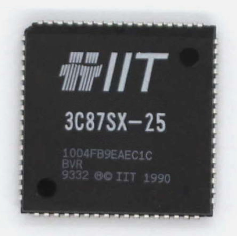 1PCS Math Coprocessor IC IIT PLCC-68 3C87SX-25 IIT3C87SX-25 3C87SX25 ...