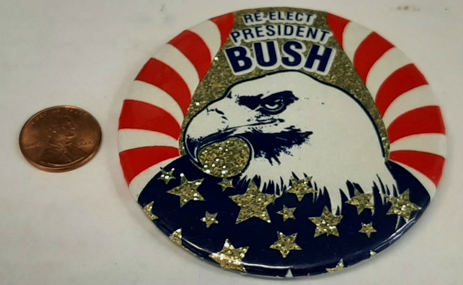 1992 George HW Bush for President 3" Button Pinback Re-Elect Bush | eBay