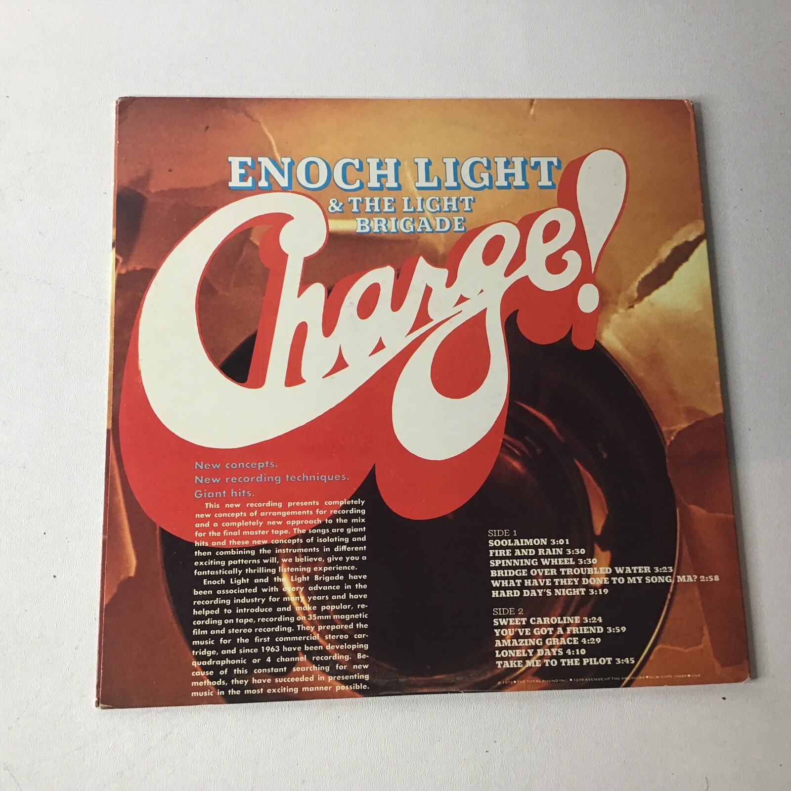 Enoch Light And The Light Brigade – Charge! - VINYL RECORD QUADRAPHONIC ...