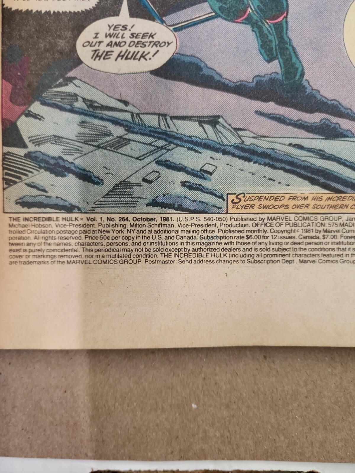 Incredible Hulk #264 (1981 Marvel Comics) He Flies By Night. J5 | eBay