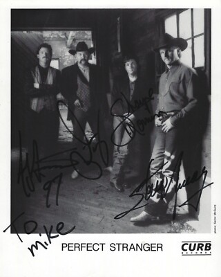 Perfect Stranger Autographed Signed 8x10 Photo - Country Music - 4 Sigs ...