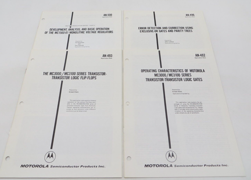 MOTOROLA Application Notes / Data Sheets AN-500 AN-493 AN496 AN-492 lot ...