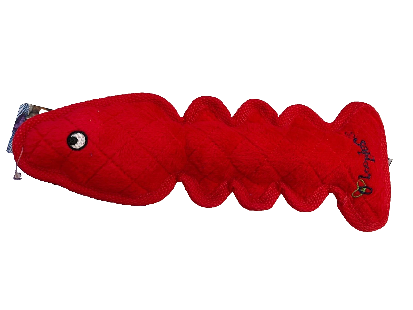 Loopies Soak & Freeze Canvas Red Chilly Fish Plush Squeaker 9" Fetch Dog Toy | eBay
