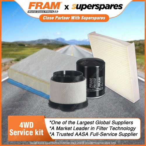 Fram Oil Air Fuel Cabin Filter Service Kit - FSA70 Excellent Filtration ...