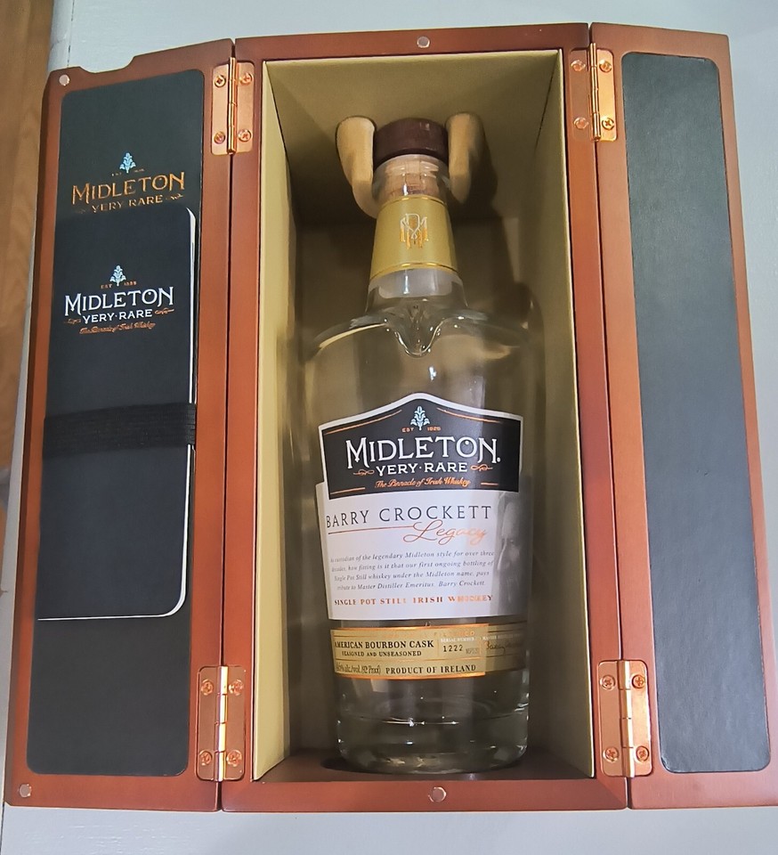 Midleton Very Rare Barry Crockett Legacy Irish Whiskey Empty Bottle ...