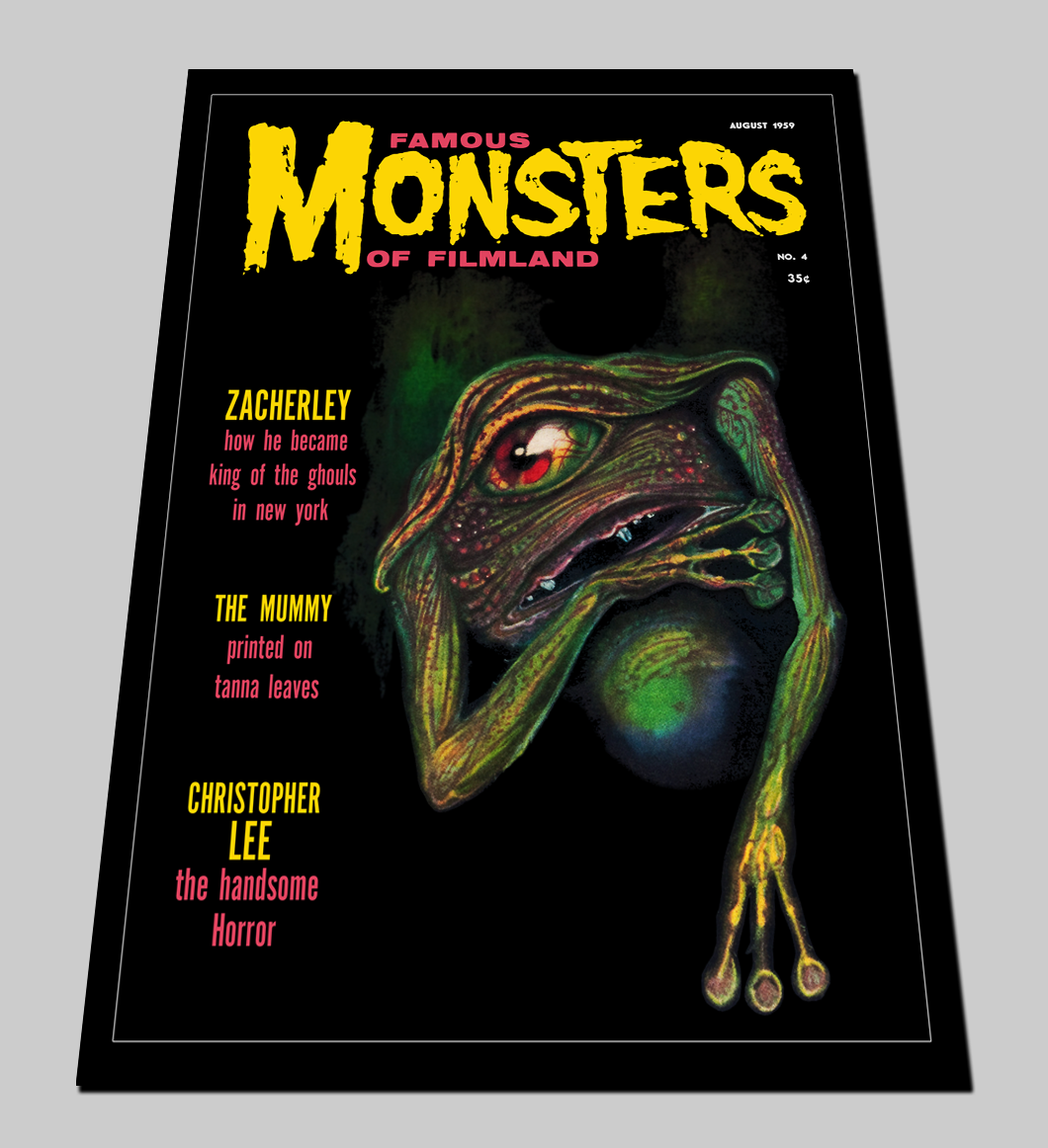 FAMOUS MONSTERS OF FILMLAND #4-Warren Magazine Cover 1959-18” X 24 ...