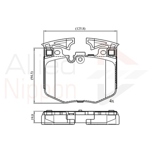 Brake Pads Set For BMW 3 Series G20 G80 316d Front 34116872750 ...