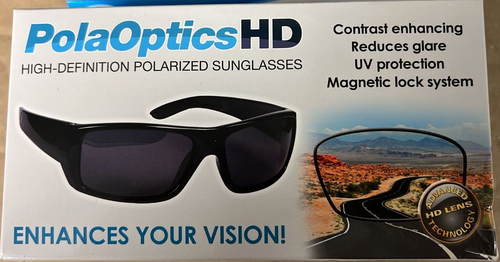 JML PolaOptics HD Polarized Black Sunglasses With Built in Magnetic ...