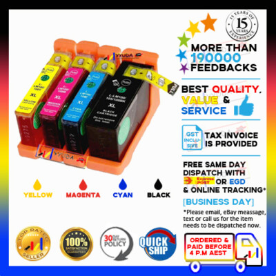 8 NON-OEM 100XL 100 XL B/C/M/Y Ink fits Lexmark S405 S505 S605 S815 ...