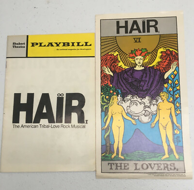 Hair VI Handbill: The Lovers & Shubert Theatre Playbill 1970 Hair ...