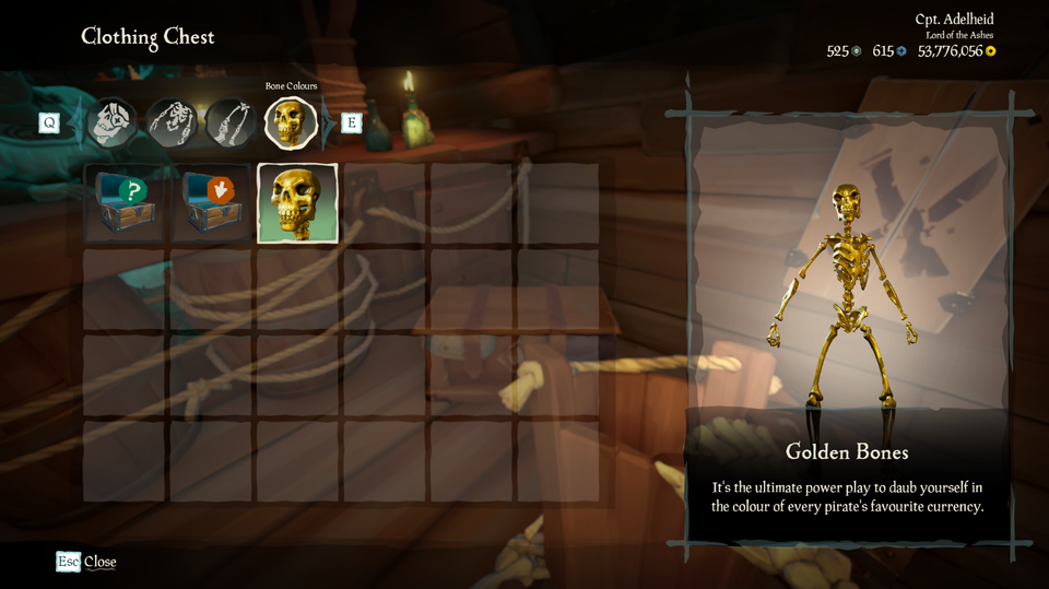SoT Account - Golden Skeleton Gold Ghost Curse - 2000+ PVP lvls - Sea ...