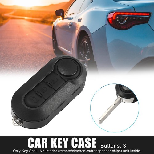 3 Key Buttons Remote Control Car Fob Key Case Shell for Fiat 500 Ducato ...