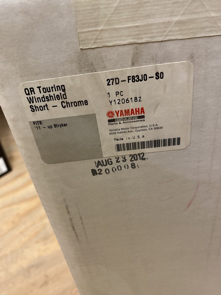 Yamaha V Star Stryker QR Short Touring Windshield 27D-F83J0-S0-00 | OE