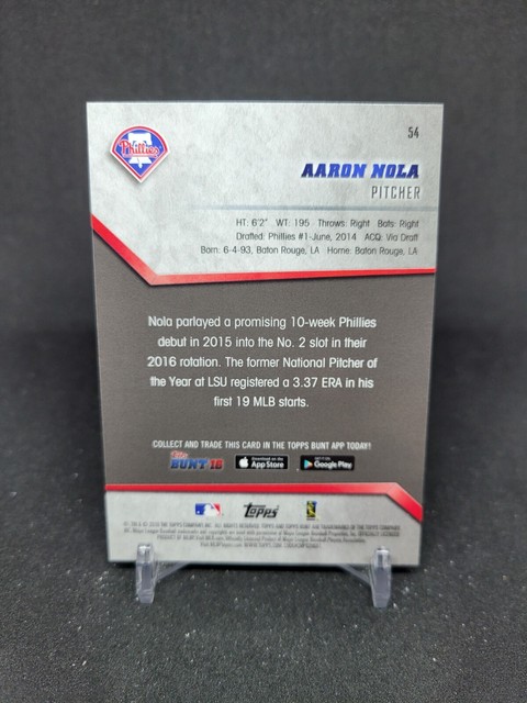 2016 Topps Bunt - #54 Aaron Nola (RC) for sale online | eBay