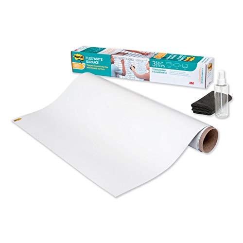 Post-it Flex Write Surface, Permanent Marker Wipes Away with Super ...