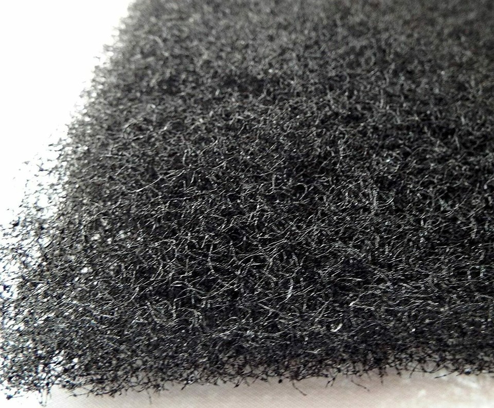 1.25" Thick Universal Black Replacement Filter Media Mat Coarse - 28" x ...