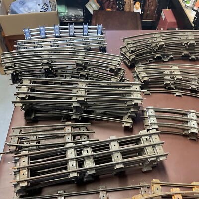 O27 Scale Model Train Track 17 Straight 21 Curved | eBay